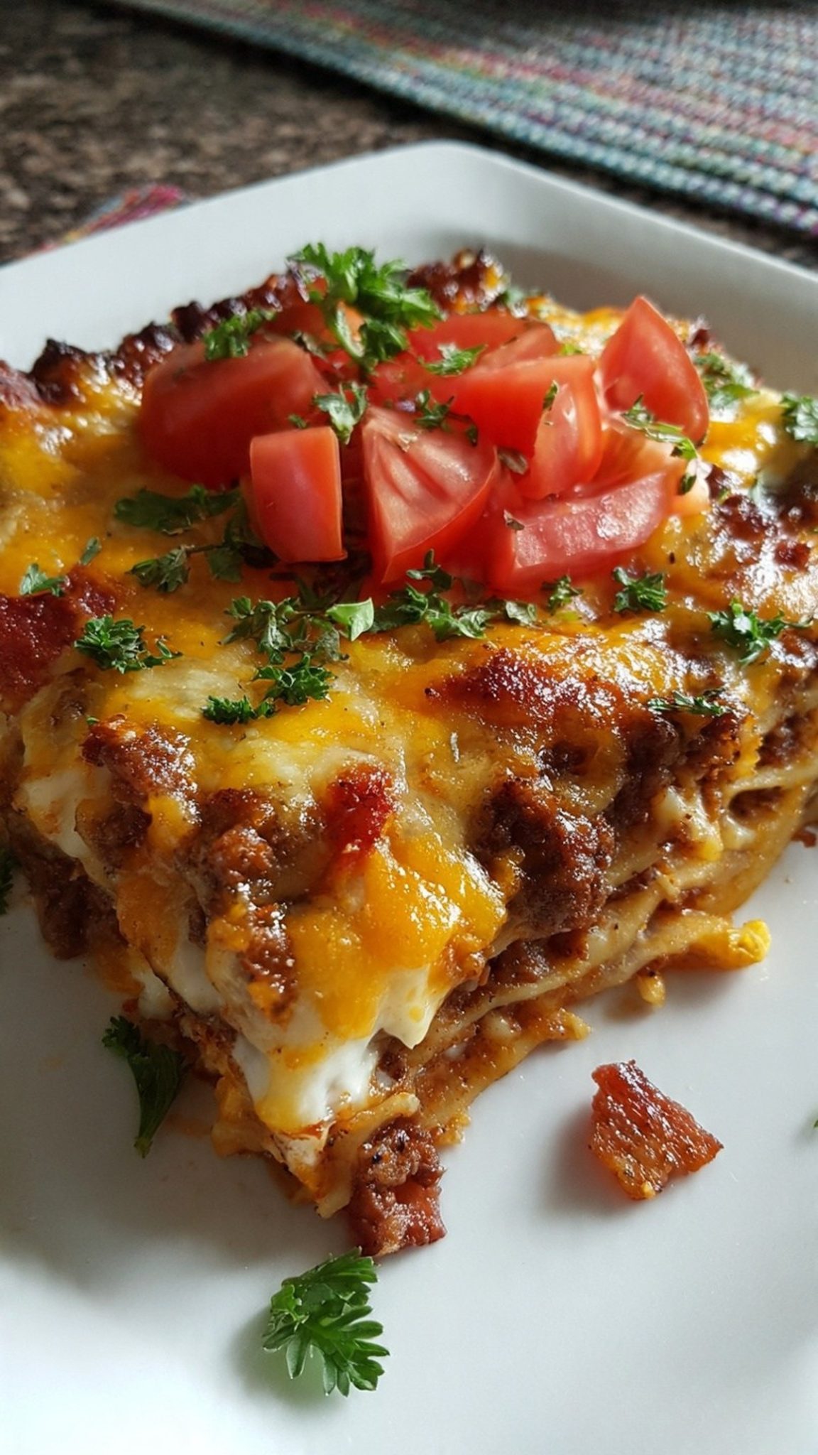 Bacon Cheeseburger Lasagna