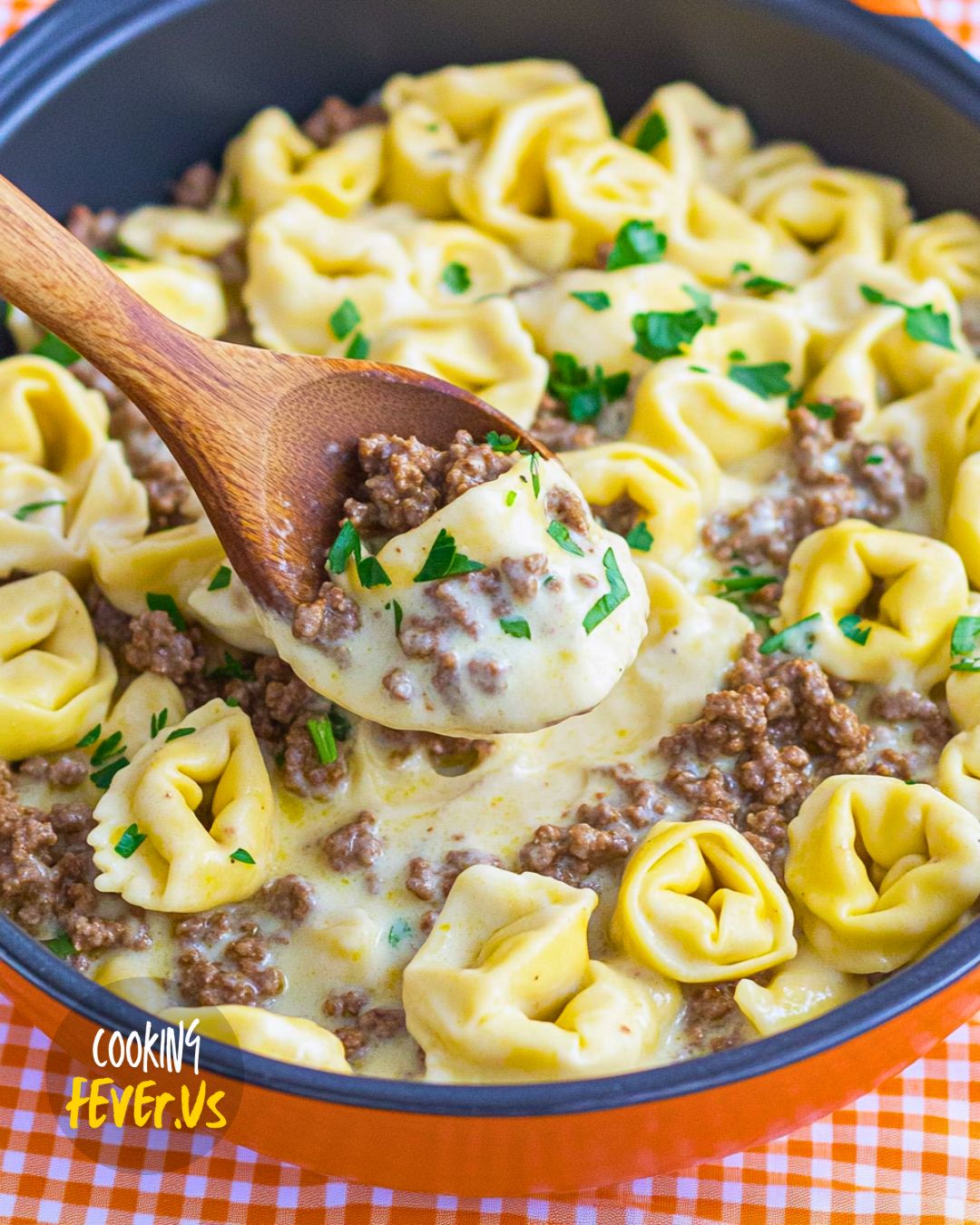 Beef Tortellini Alfredo