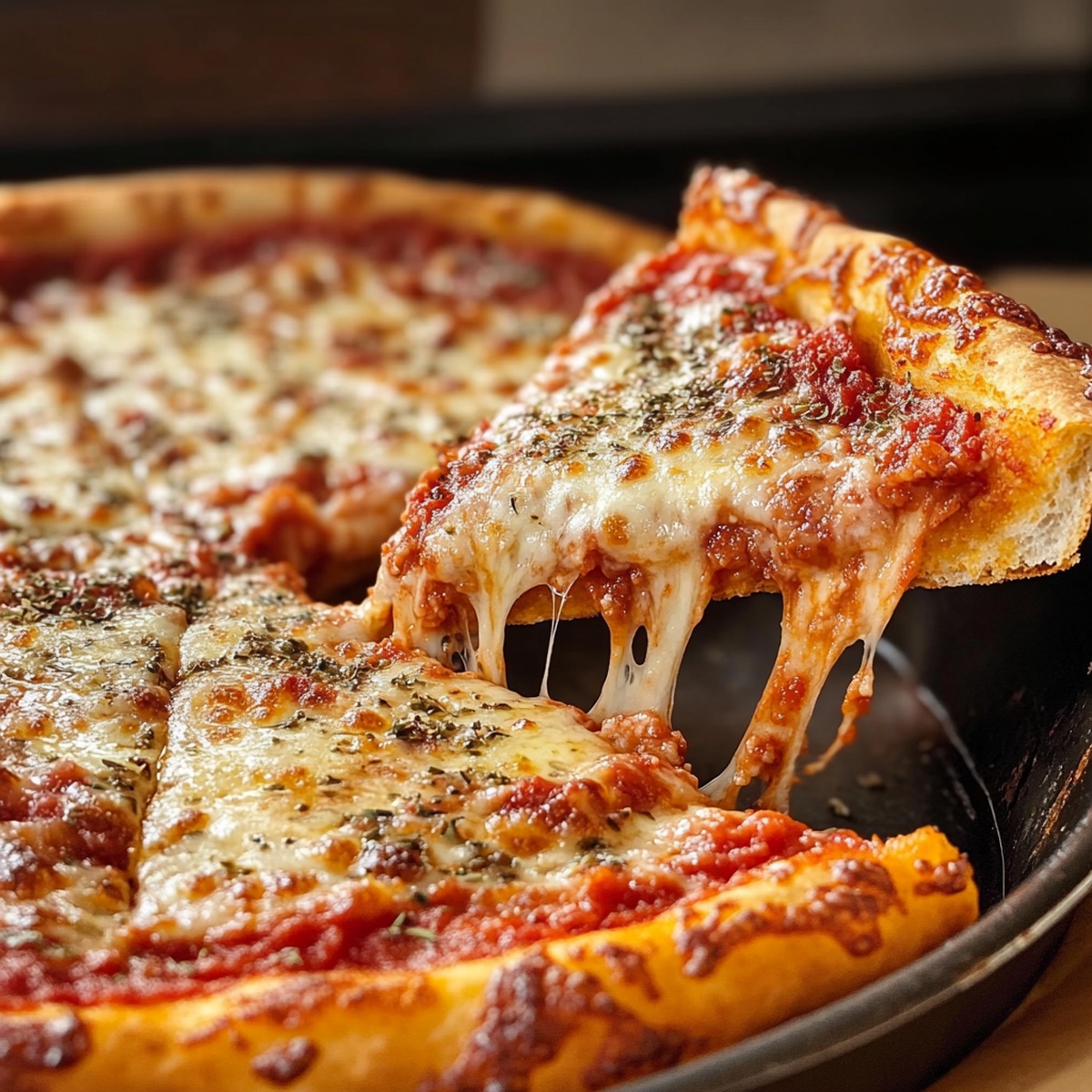 Chicago-Style Deep Dish Pizza