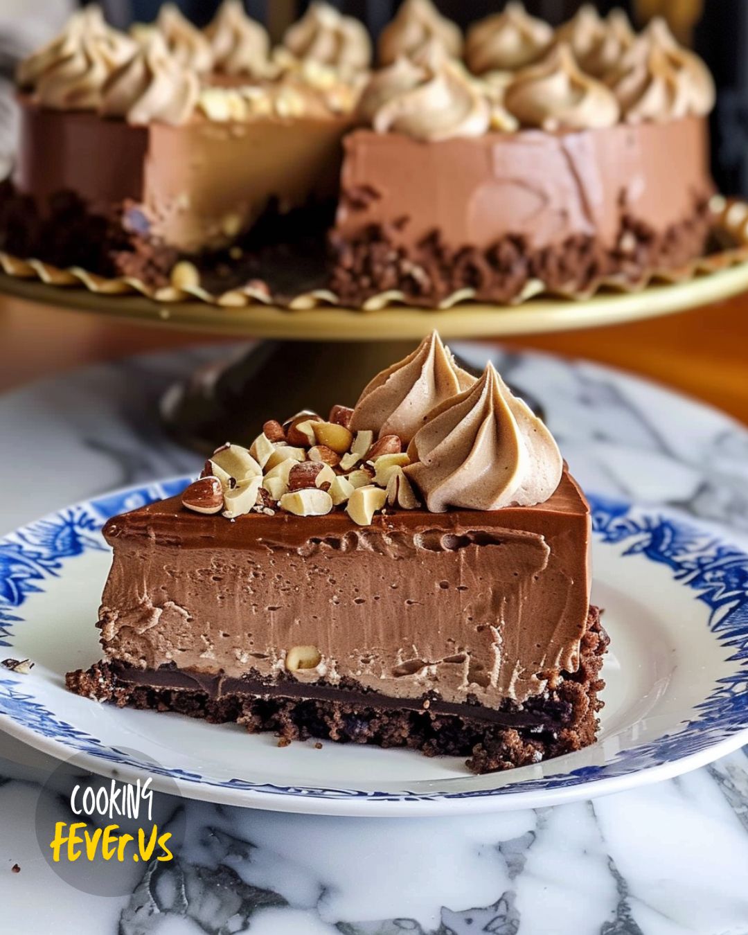 Chocolate Hazelnut Mousse Cake