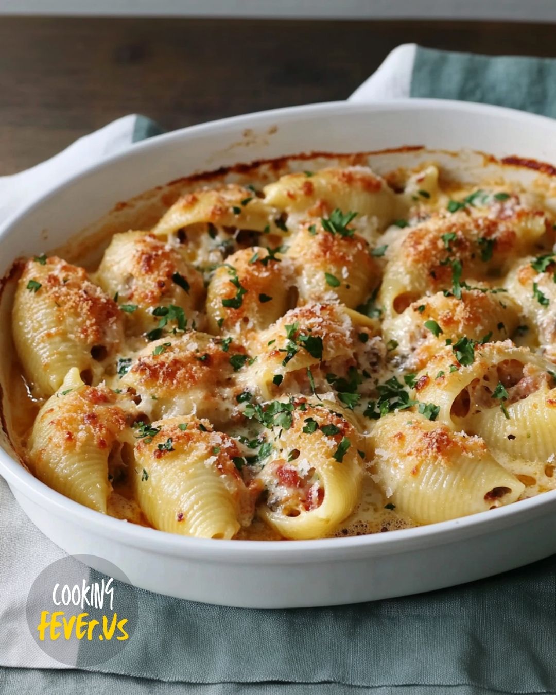 Clams Casino Stuffed Pasta Shells