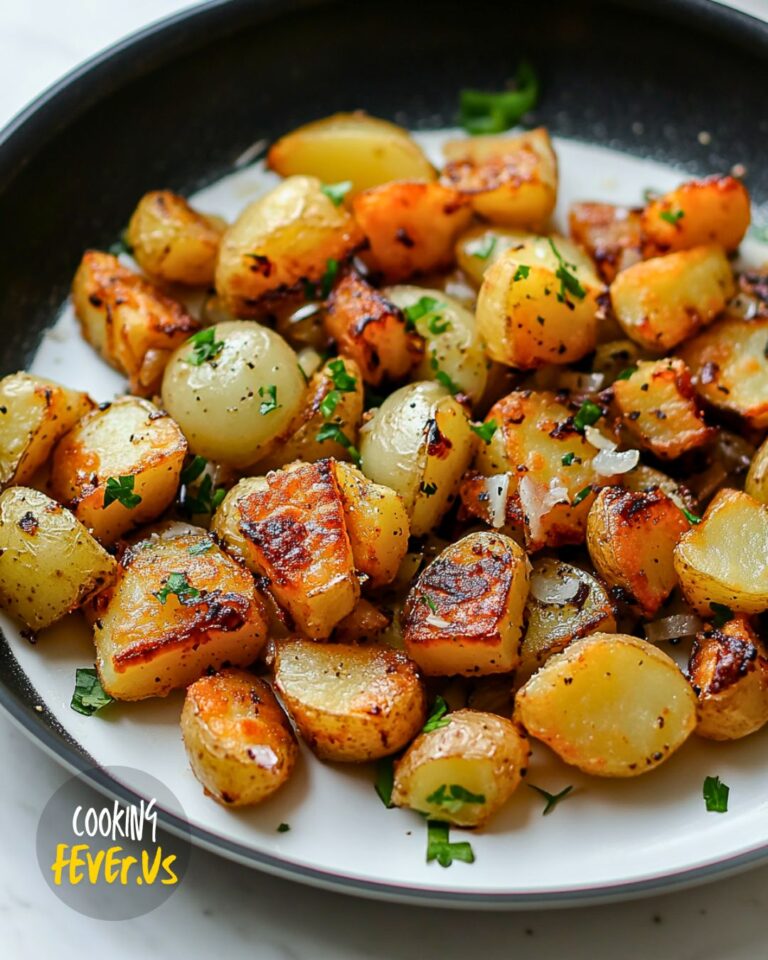 Crispy Pan Fried Potatoes And Onions