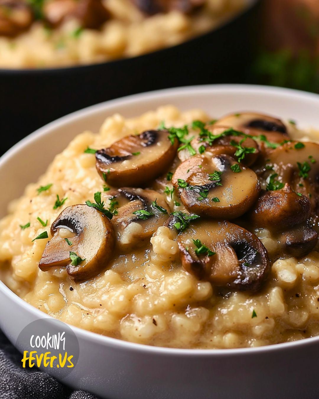 Dairy Free Creamy Mushroom Risotto