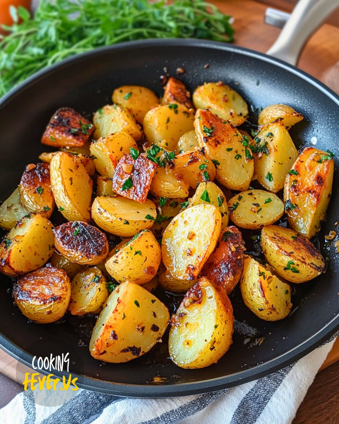 Honey Garlic Roasted Potatoes