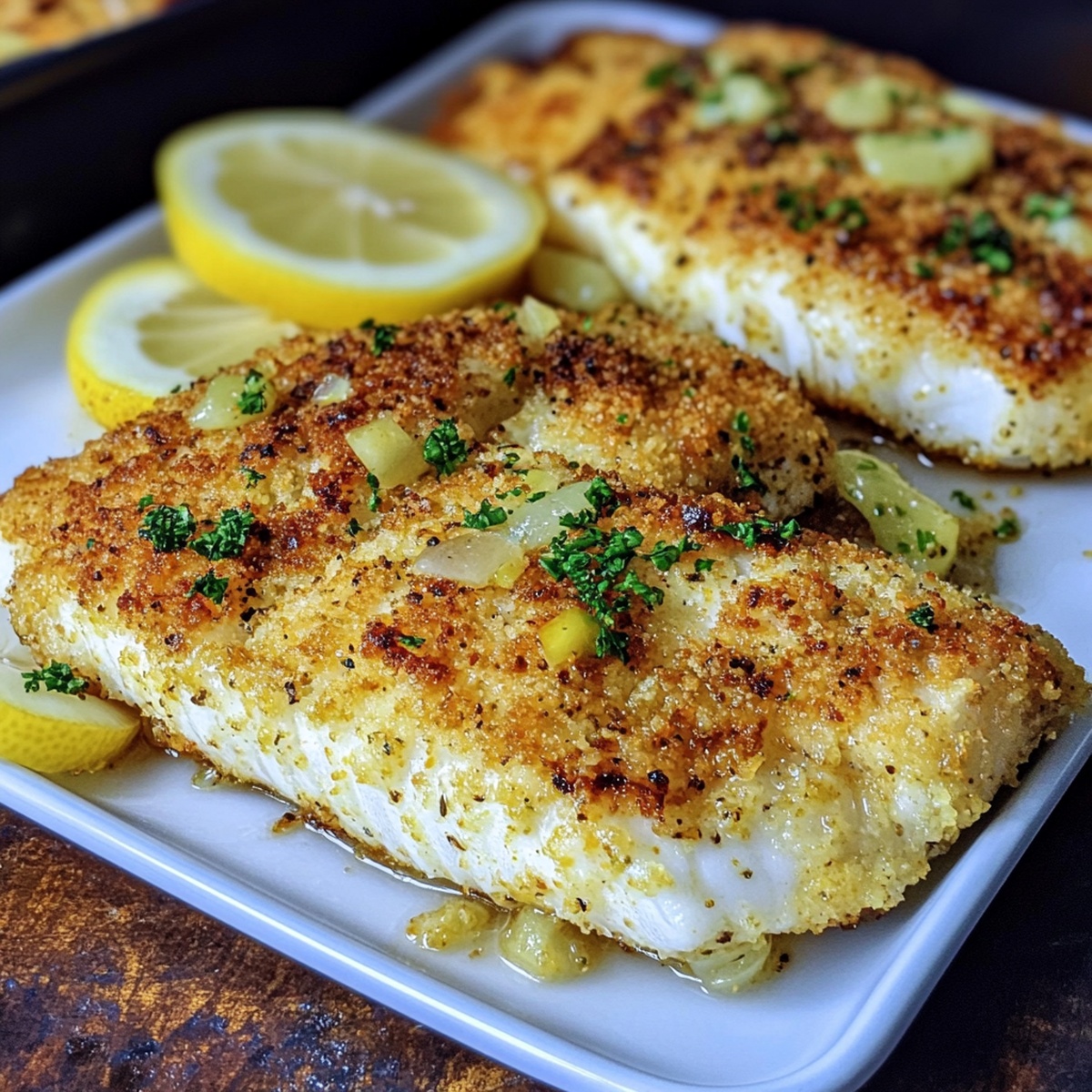 Lemon Pepper Panko Crusted Fish