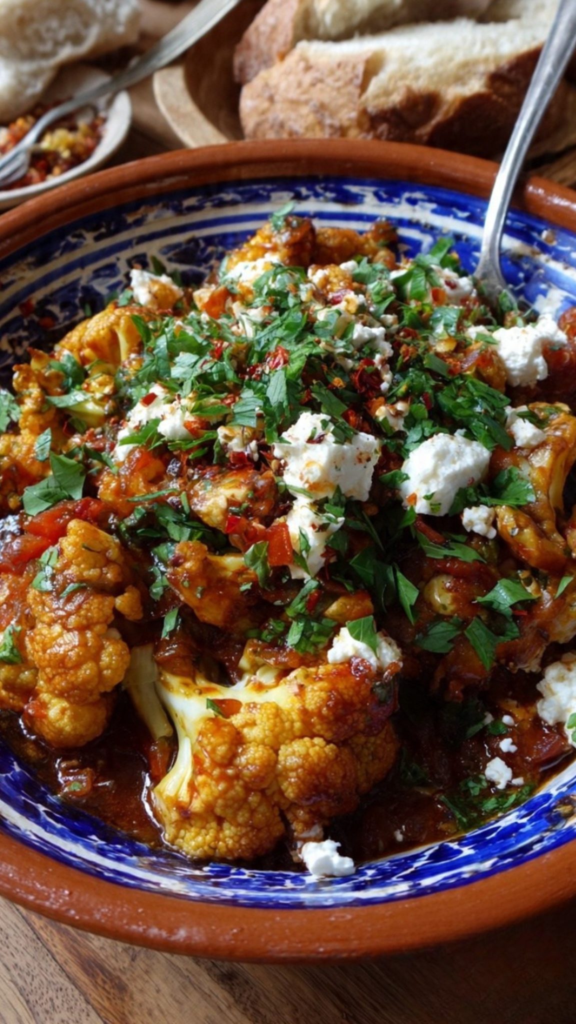 Moroccan Cauliflower Tagine