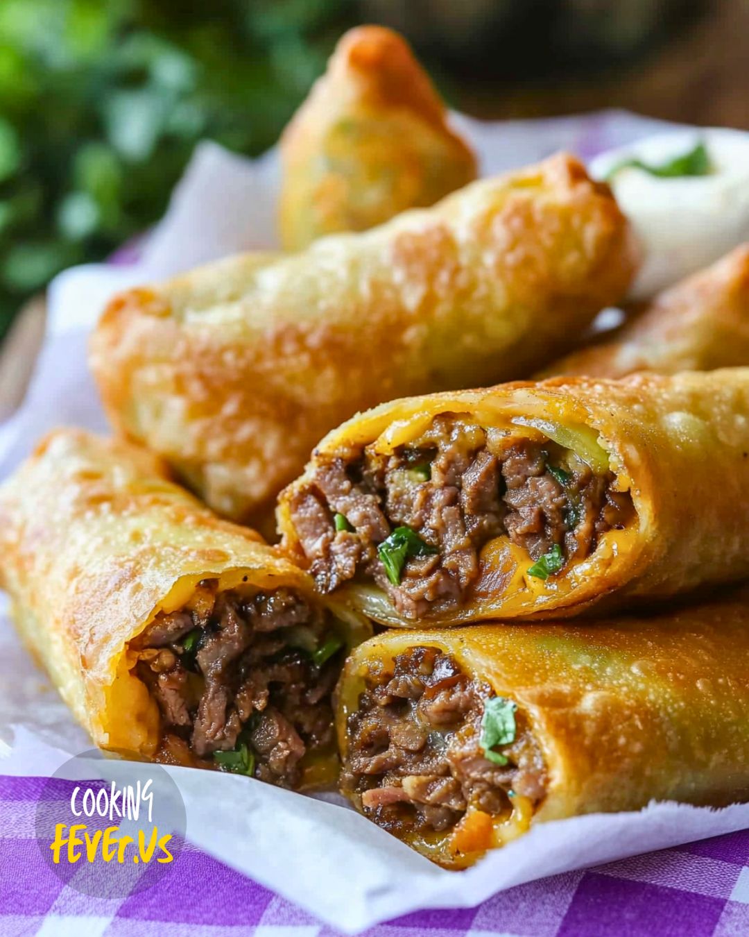 Philly Cheesesteak Egg Rolls