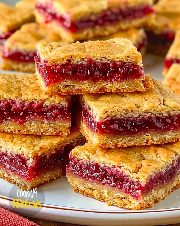 Raspberry Filled Cookie Bars