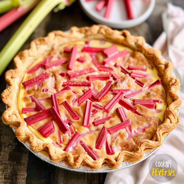 Rhubarb Custard Pie